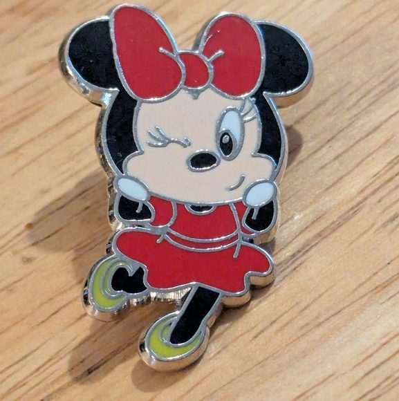 Disney | Other | 22 New Disney Booster Pin Minnie Mouse Winking | Poshmark